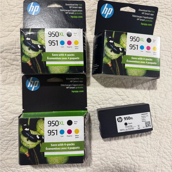 HP | Other | Hp 95xl 95 Pack Black Cyan Magenta Yellow | Poshmark